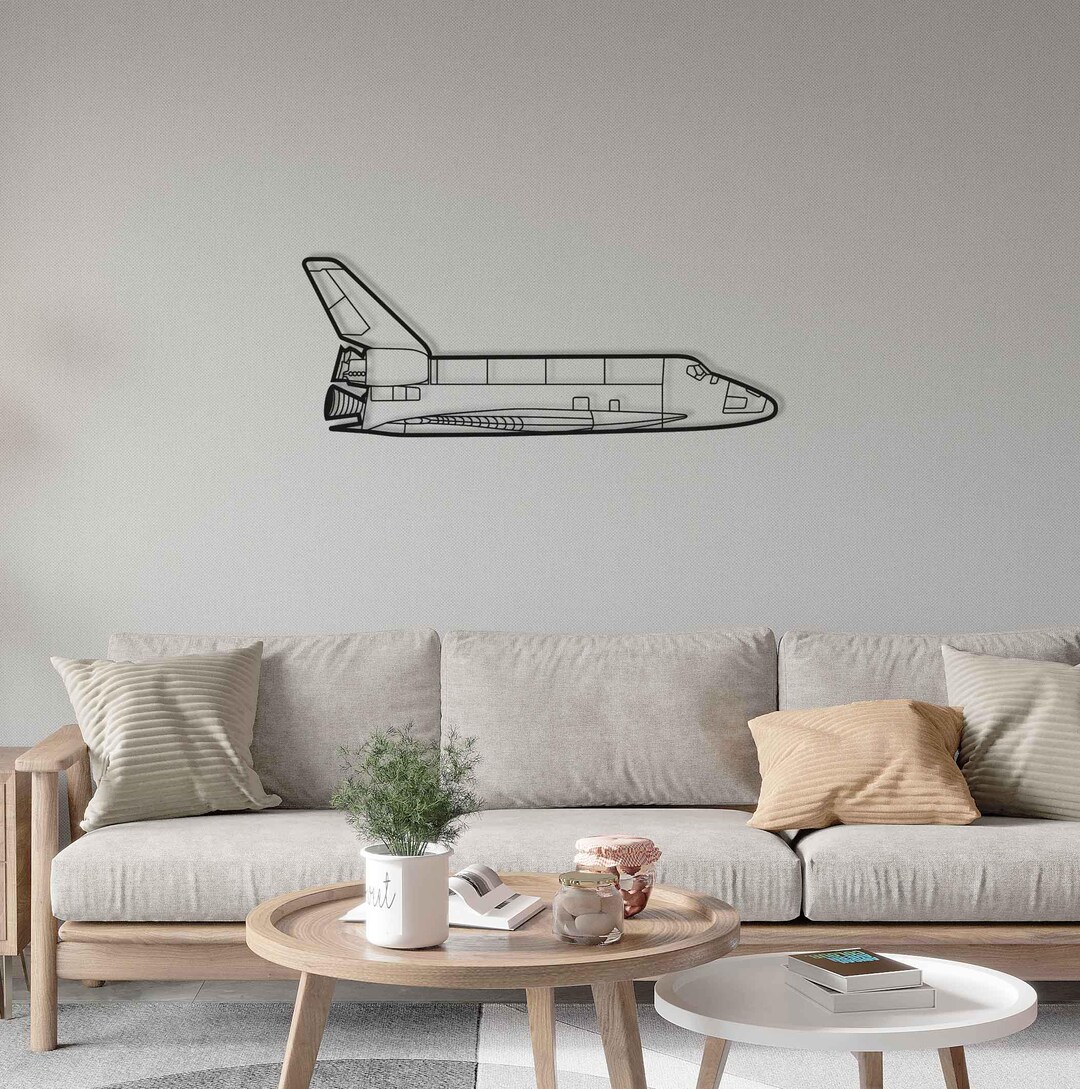 Space Shuttle Side Metal | Metal Aircraft Wall Art for Home or Office ...