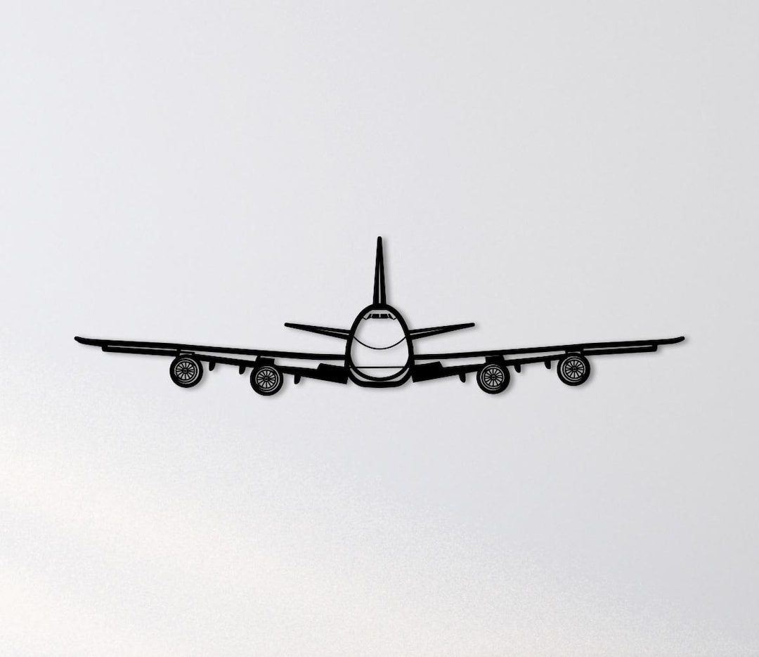 Boeing 747 Front Metal Wall Art | Queen of the Skies | Metal Aircraft ...