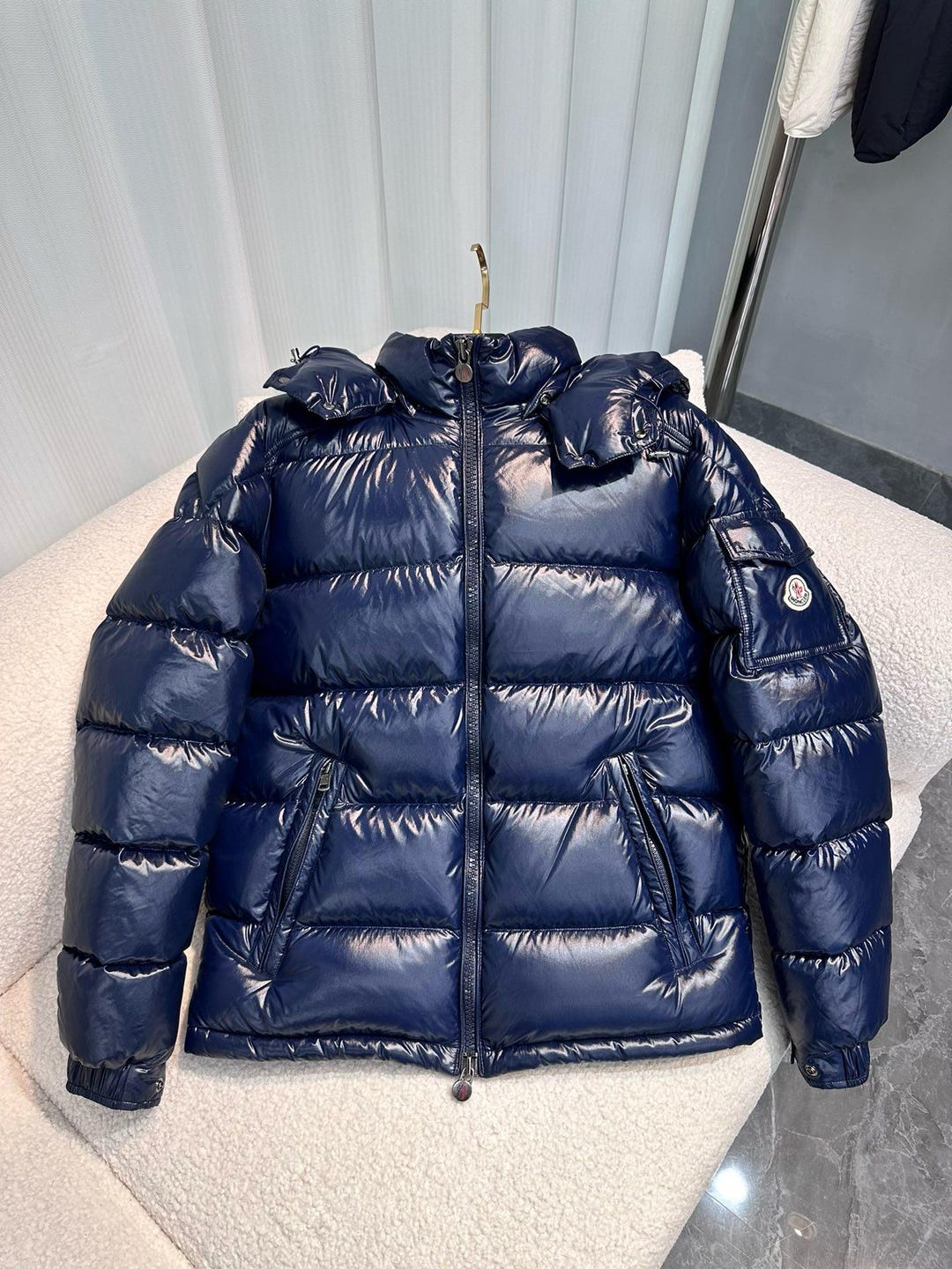 Moncleezy Maya Navy Blue Puffer - Etsy UK