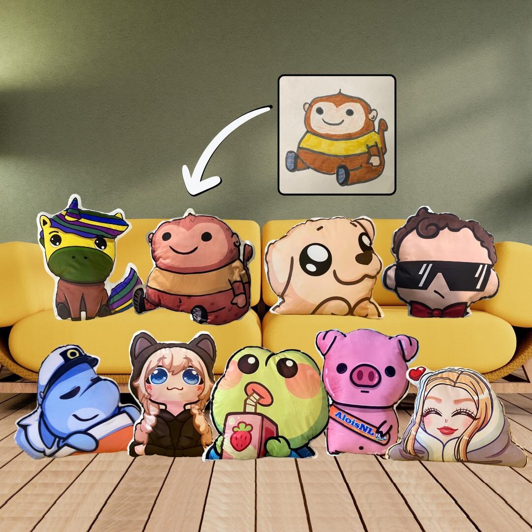 Custom Plush Commission, Drawing Into Plush, Plushie From Drawing ...