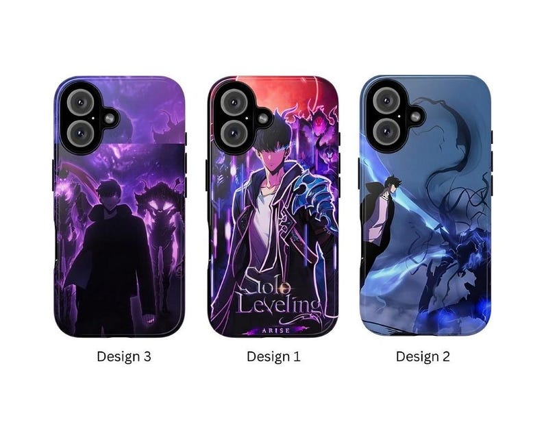 Phone Case Solo Leveling Manhwa/anime Sung Jinwoo Shadow Monarch, Beru ...