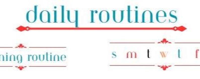 Daily Routine Checklist - Etsy