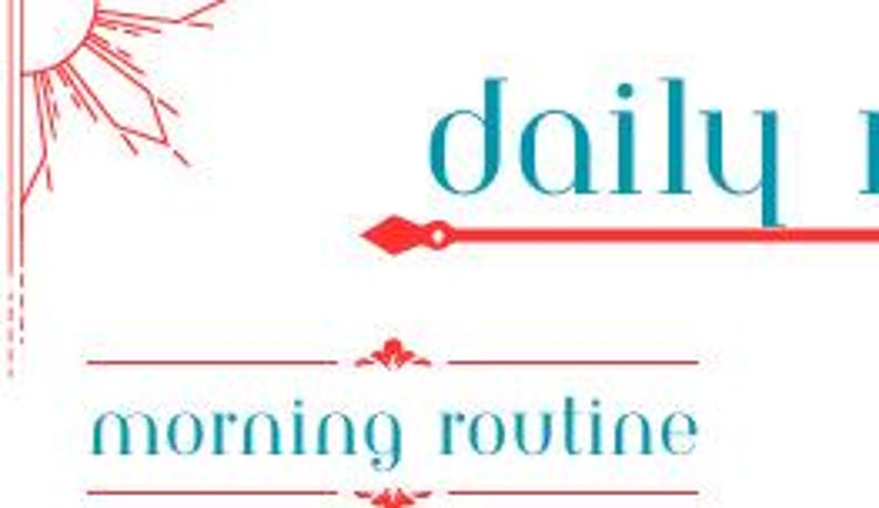 Daily Routine Checklist - Etsy