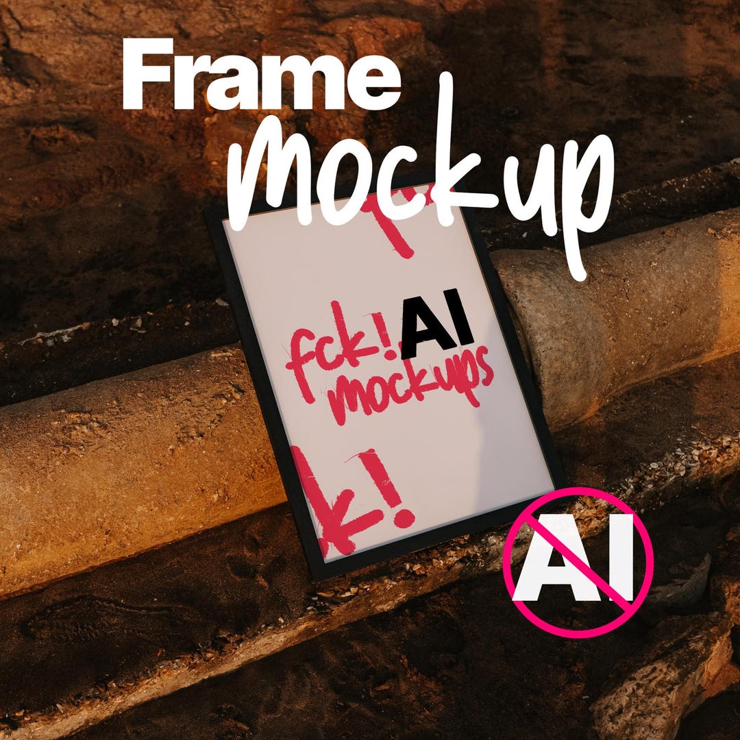 Concrete Beach Pipe Frame Mockup Abstract Sunset Atmospheric Golden ...