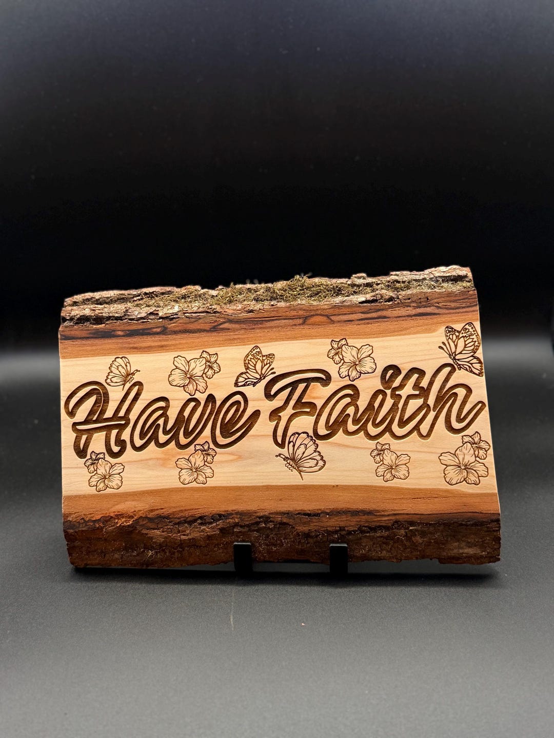 Engraved Have Faith Wood Plaque | Christian Faith Decor, Rustic ...