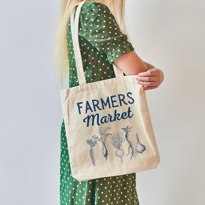 Farmers Market Tote - Etsy