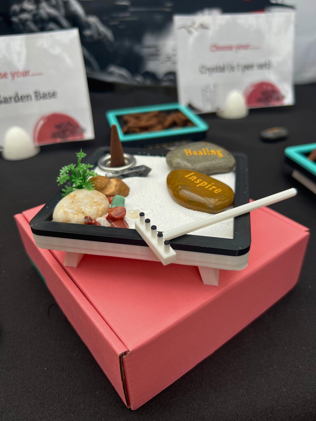 Handmade Desktop Zen Garden | 3D Printed Mini Meditation Set ...