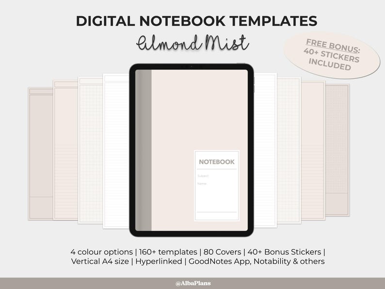 All-in-one Digital Note-taking Bundle: Grid, Dot, Line, Cornell ...