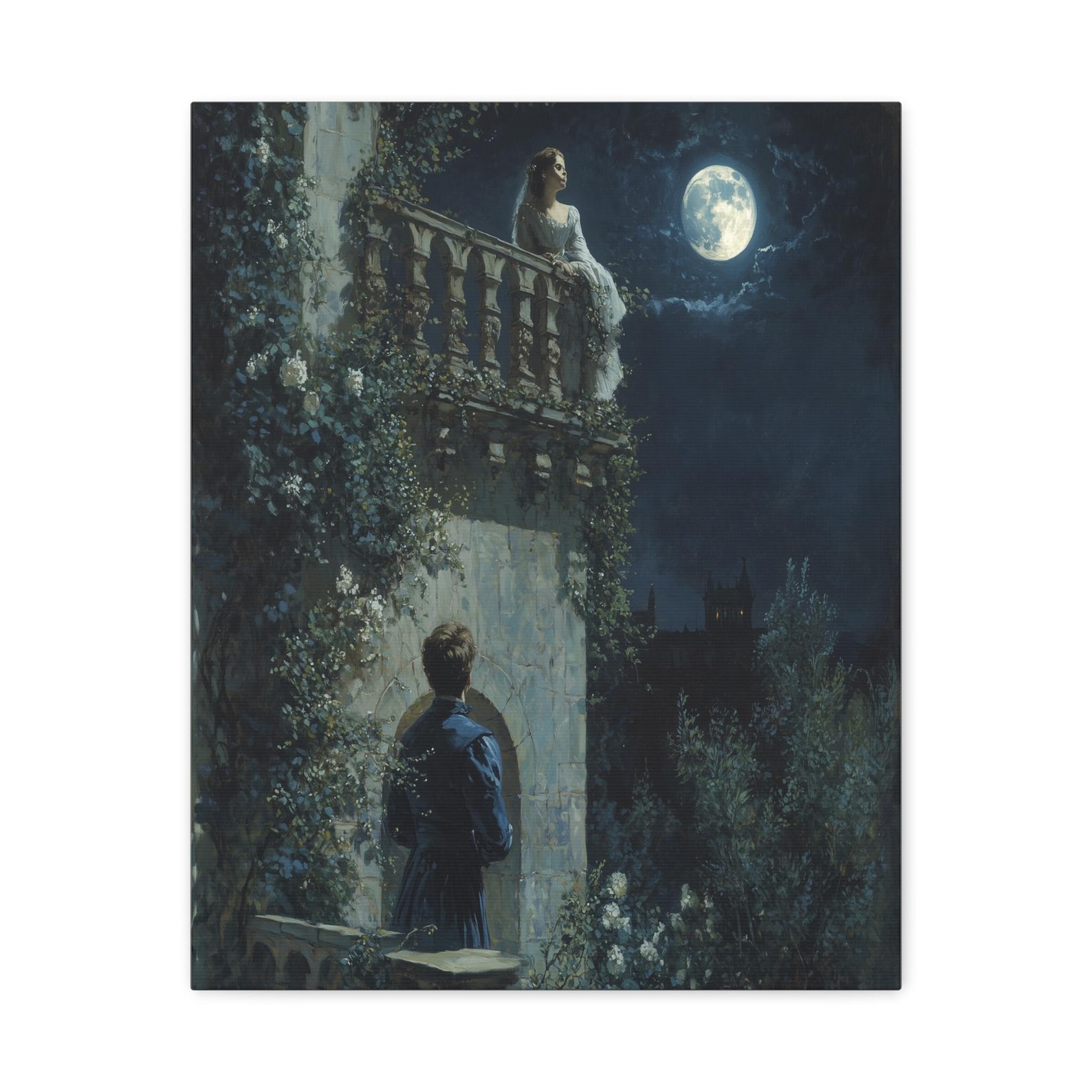 Romeo Gazing Upon Juliet Digital Wall Art Literaryvisuals - Etsy