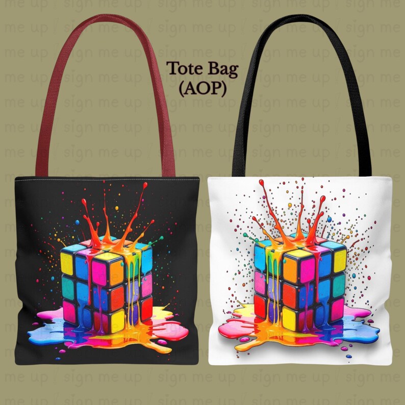 Dripping Paint Rubik's Cube PNG: Colorful Digital Art (commercial Use ...