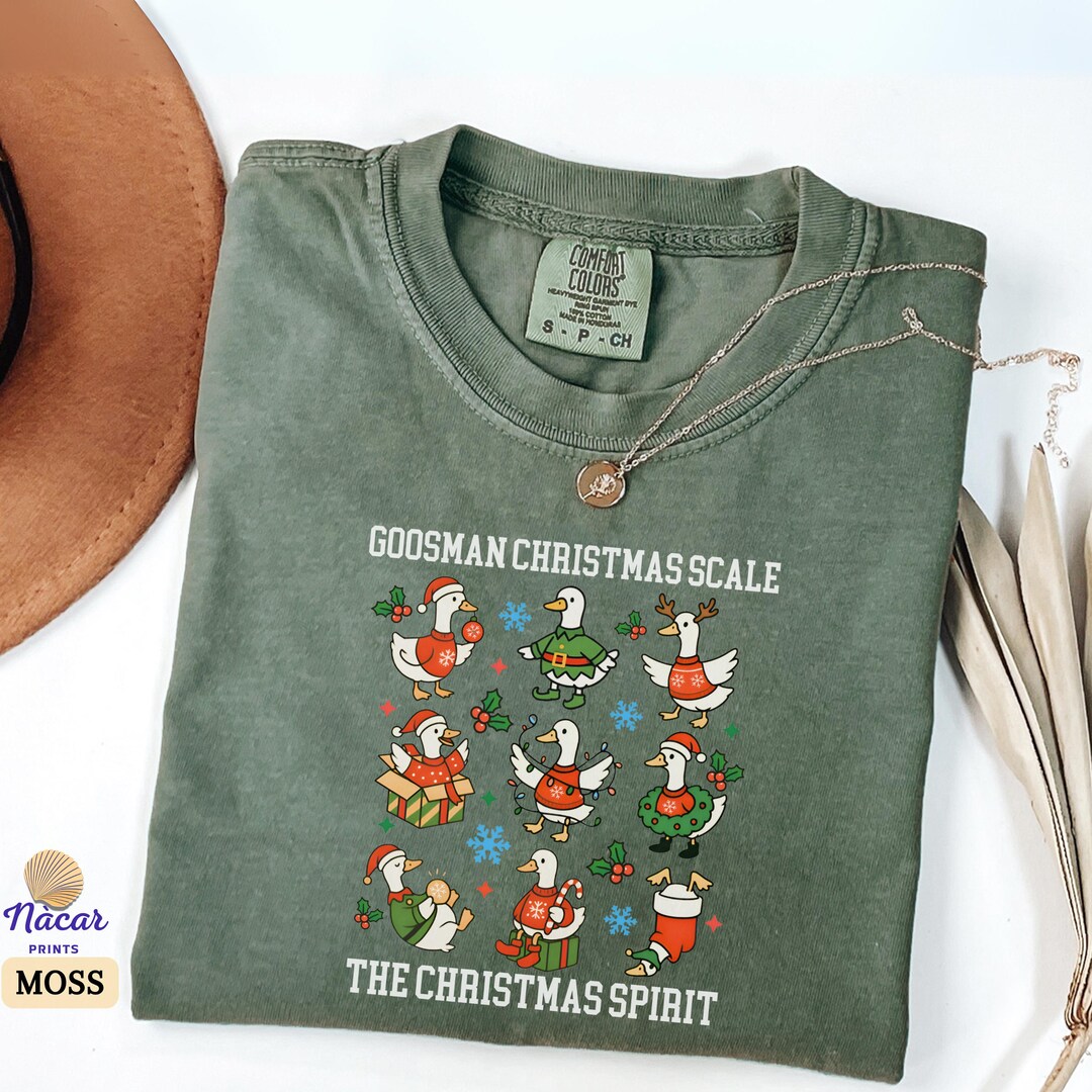 Gooseman Christmas Scale Sweatshirt, Funny Duck Goose Spirit Tee ...