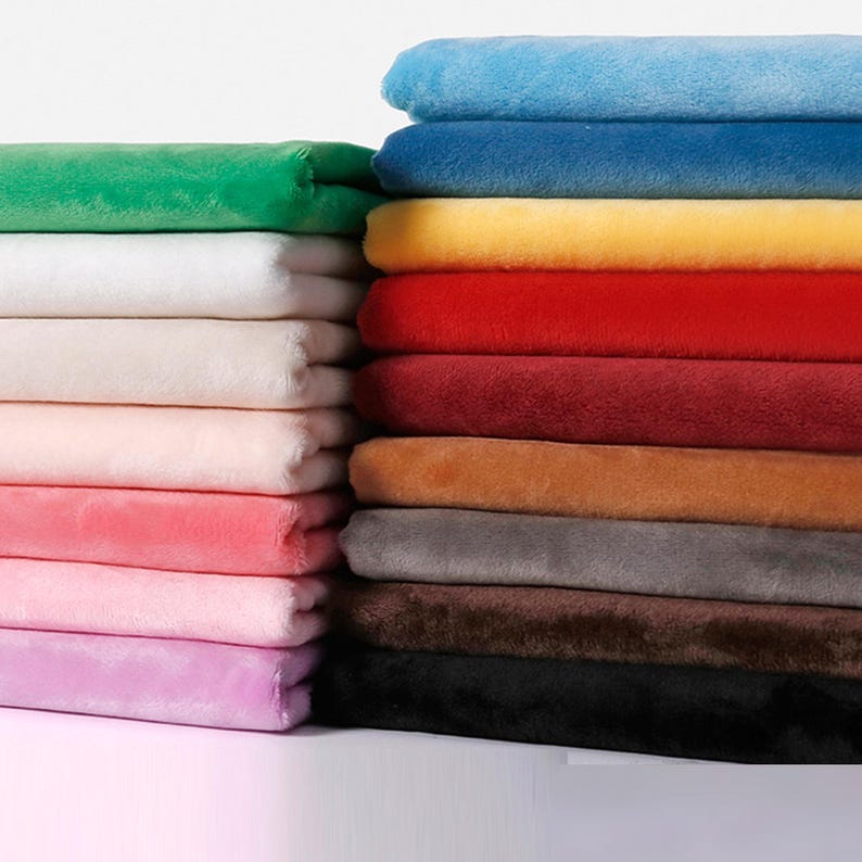 Short Plush Crystal Super Soft Plush Fabric- for Sewing DIY Handmade ...
