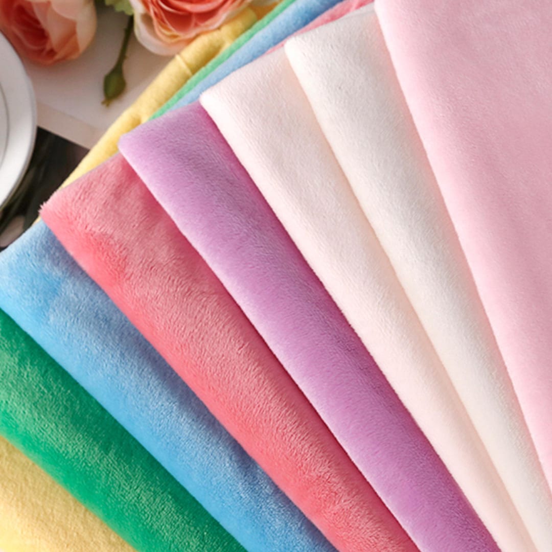 Short Plush Crystal Super Soft Plush Fabric- for Sewing DIY Handmade ...