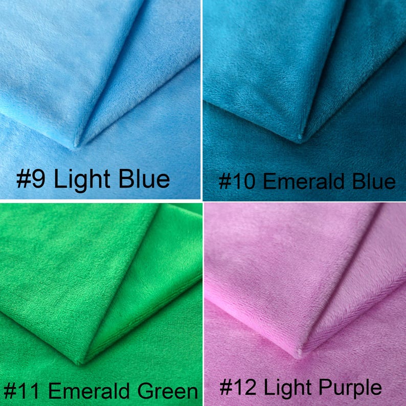 Short Plush Crystal Super Soft Plush Fabric- for Sewing DIY Handmade ...