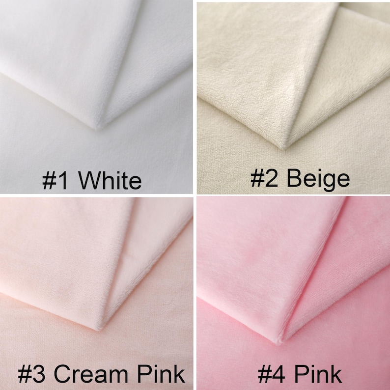 Short Plush Crystal Super Soft Plush Fabric- for Sewing DIY Handmade ...