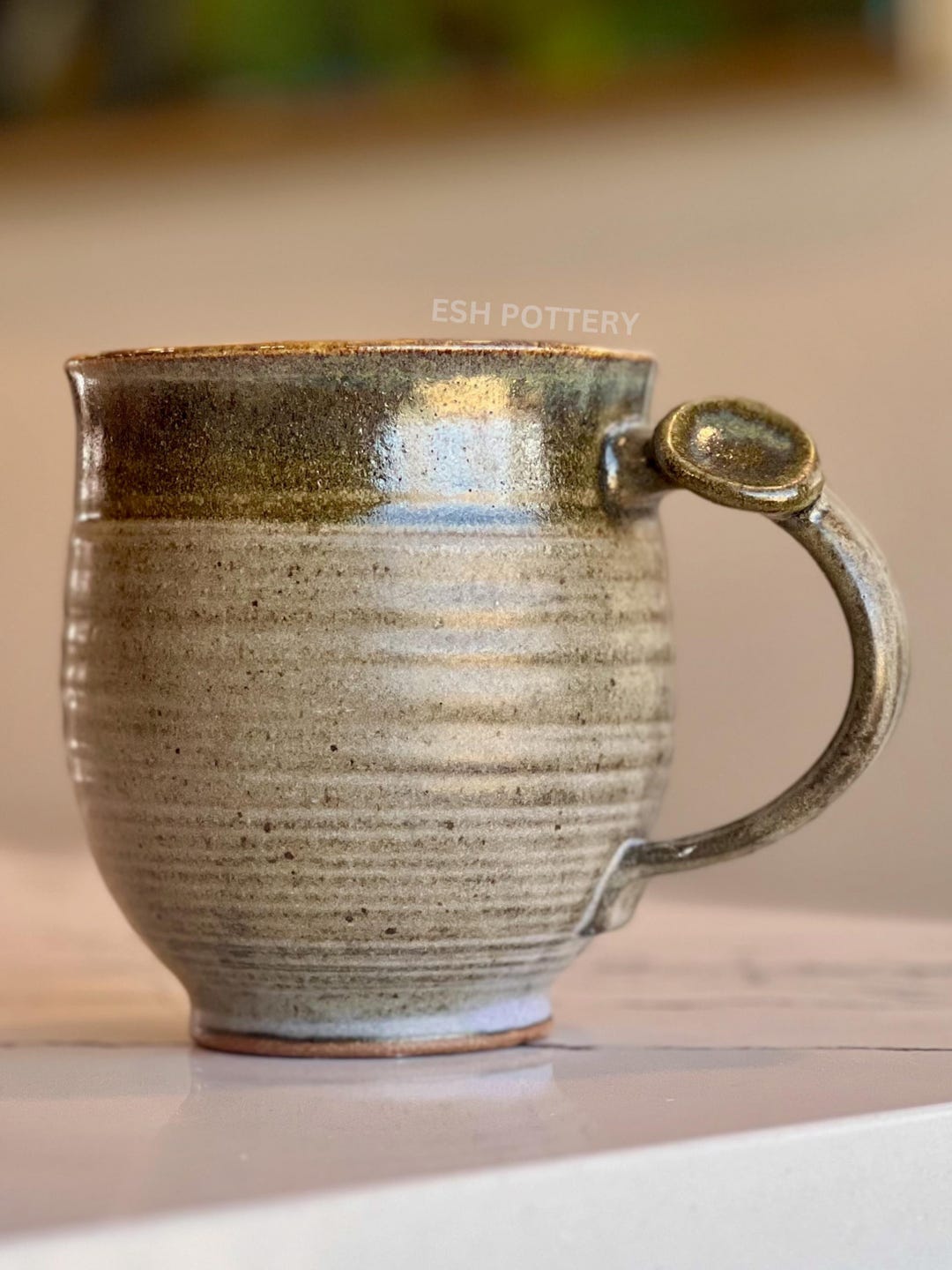 Handmade Ceramic Mug – 10oz Artisan Pottery Coffee Cup – Rustic ...