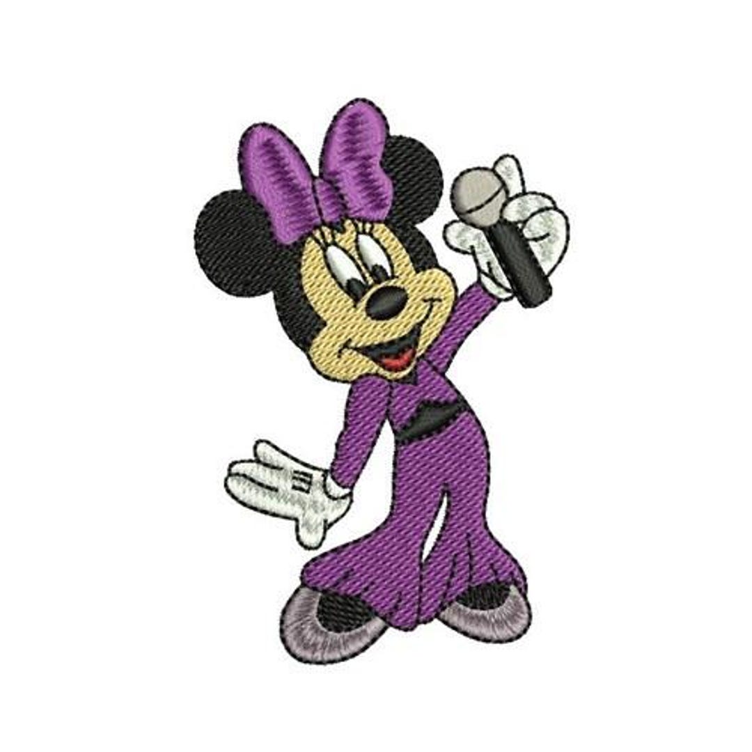 Singing Minnie Mouse Machine Embroidery Design, Disney Mouse Design ...