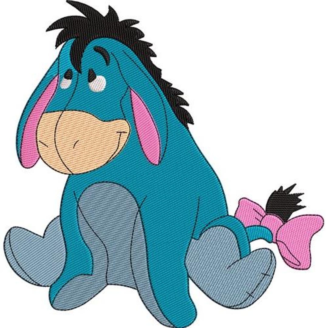 Disney Eeyore Machine Embroidery Design - 2 Sizes, Donkey Character ...
