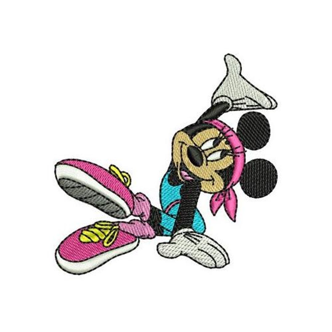 Minnie Mouse Exercising Machine Embroidery Design, Disney Design ...