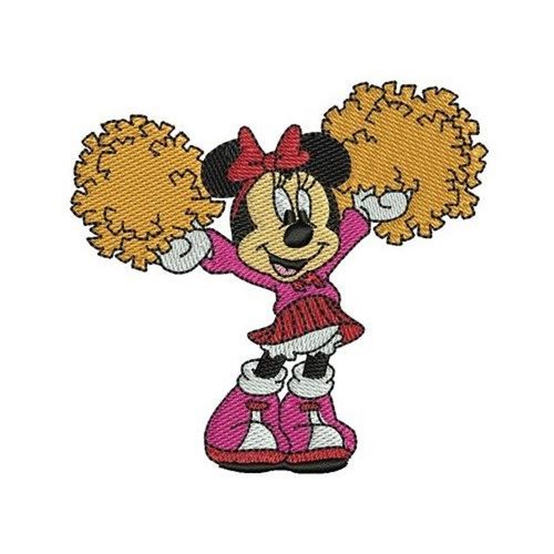 Cheerleader Minnie Mouse Machine Embroidery Design, Disney Design ...