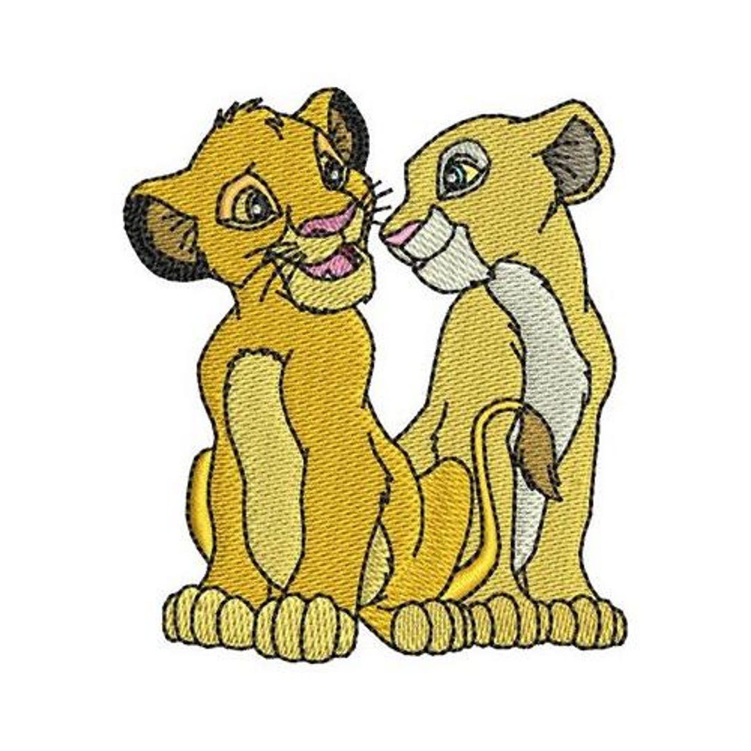 Nala & Simba Machine Embroidery Design, Disney Character Embroidery ...