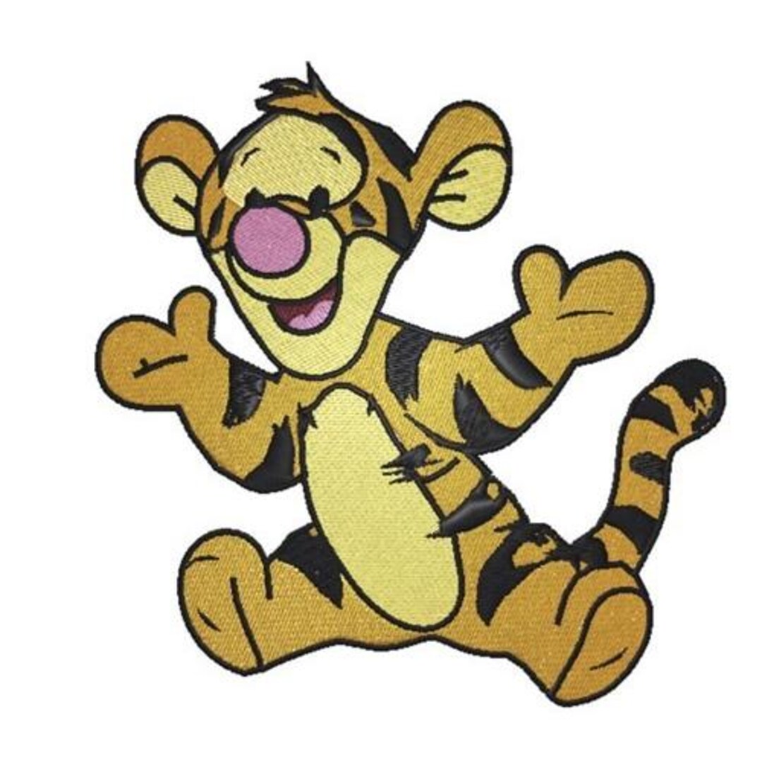 Cheerful Baby Tigger Machine Embroidery Design, Disney Tiger Character ...