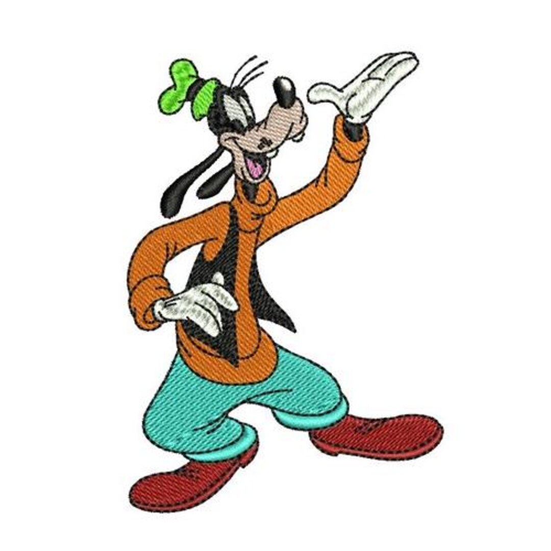 Goofy Standing Pose Machine Embroidery Design, Disney Design, Mickey ...
