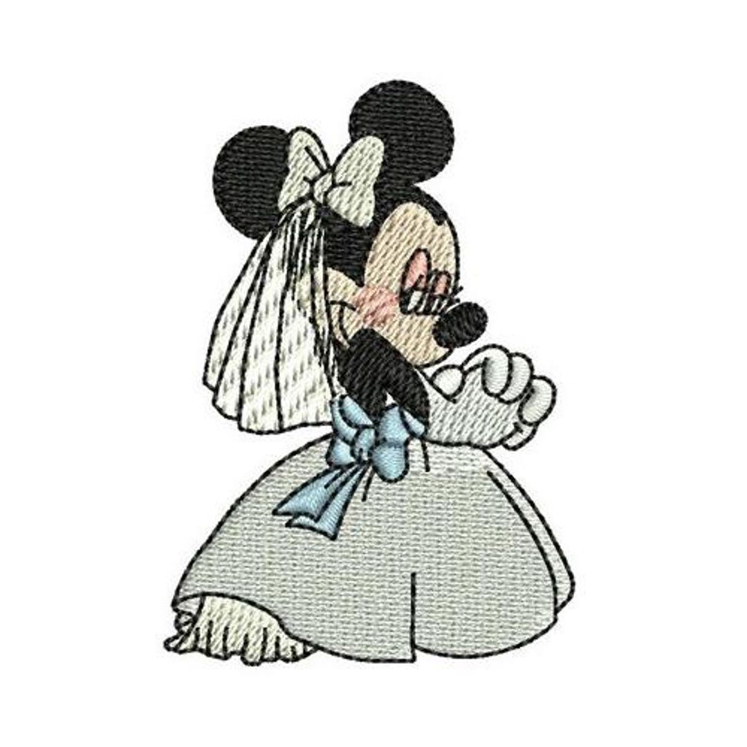 Shy Bride Minnie Mouse Machine Embroidery Design, Mickey & Friends ...