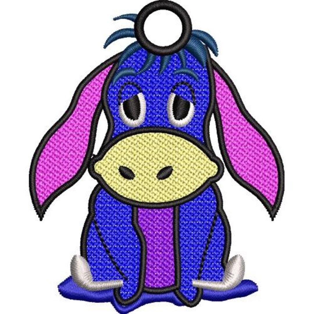 FSL Baby Eeyore Machine Embroidery Design, Freestanding Lace Disney ...