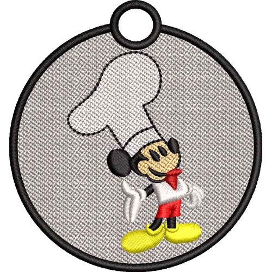 FSL Mickey Mouse Chef Machine Embroidery Design - 4 Sizes, Freestanding ...