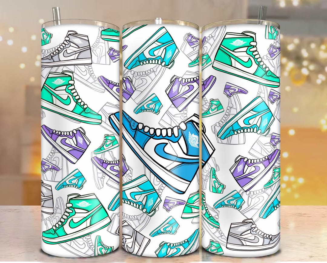 Pack of 2 Nike Designs, Digital File for Sublimation , 20 Oz Skinny ...