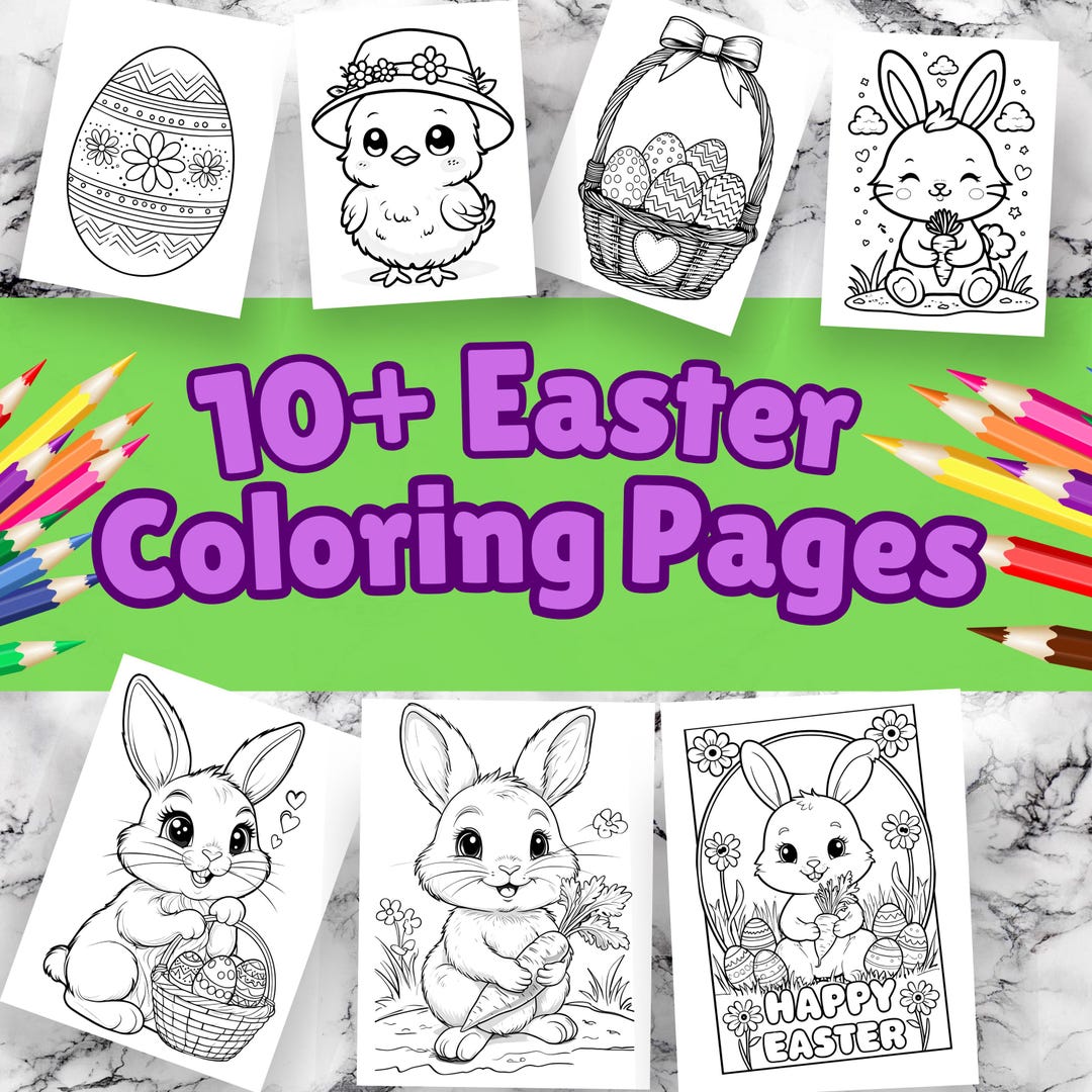 10+ Easter Coloring Pages - Easter Egg - Print as Many as You Want ...