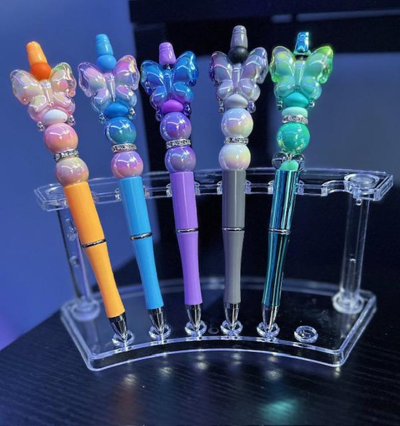Custom Handmade Beaded Pens - Etsy