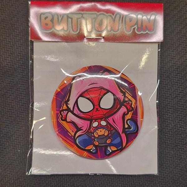 Spider-man Across Spider-verse - Button Pins Pinback Buttons - Etsy
