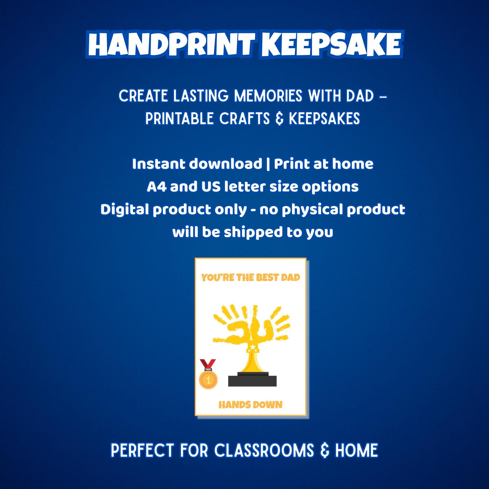 Father’s Day Handprint Craft for Kids | You’re the Best Dad Printable ...