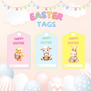 Printable Easter Gift Tags. Easter Tags. Easter Gift Tags. Printable ...