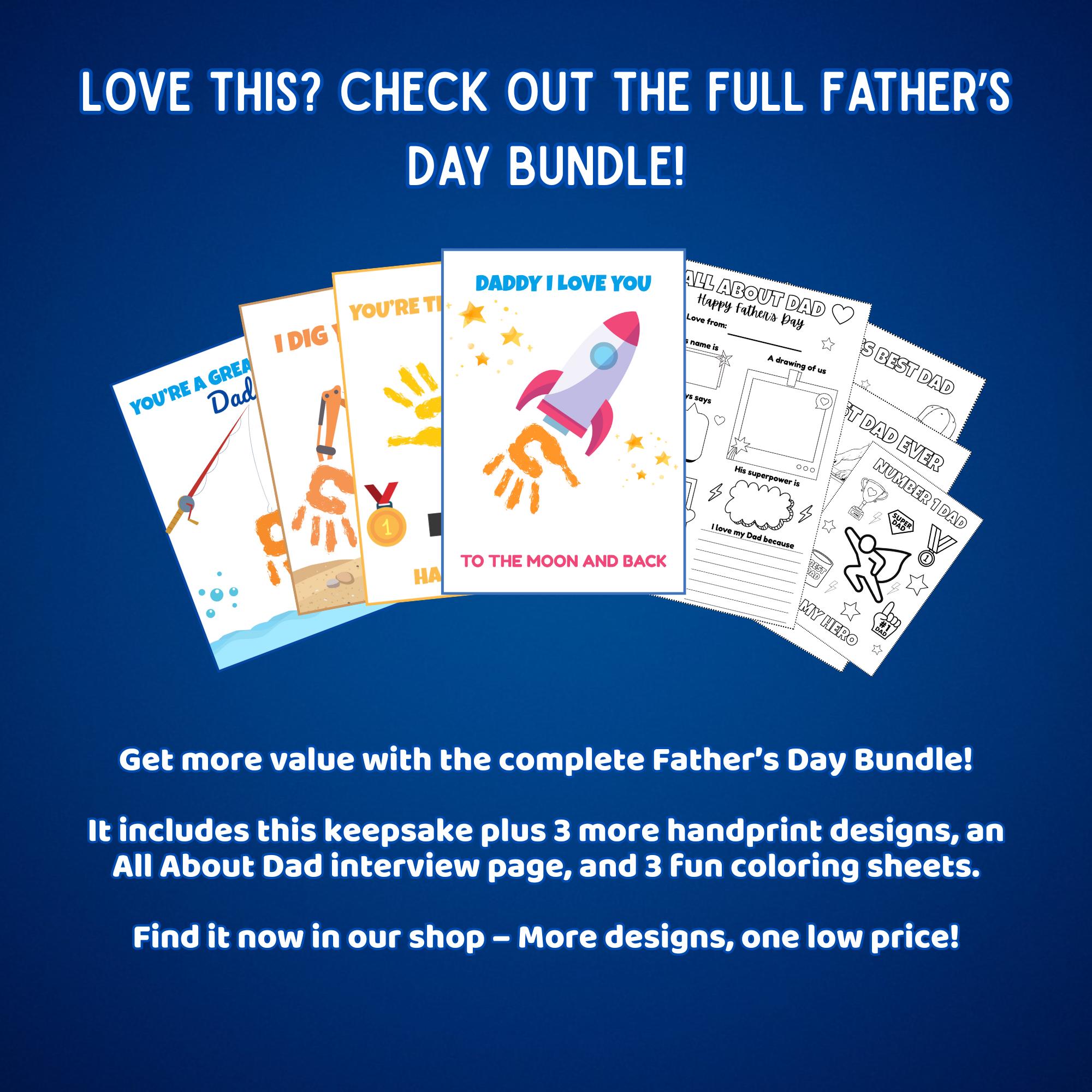 Father’s Day Handprint Craft for Kids | You’re the Best Dad Printable ...