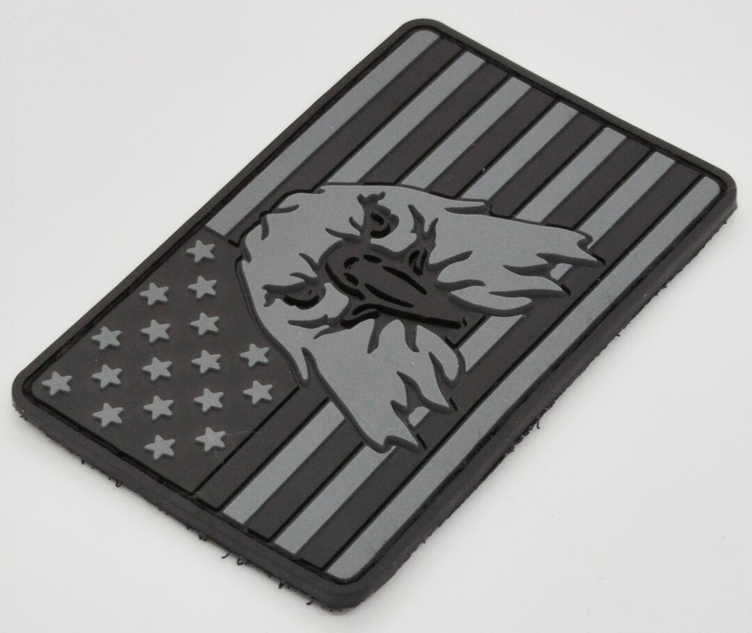 Chevron, Patch, Stripe, Chevron PVC American Flag With Eagle - Etsy