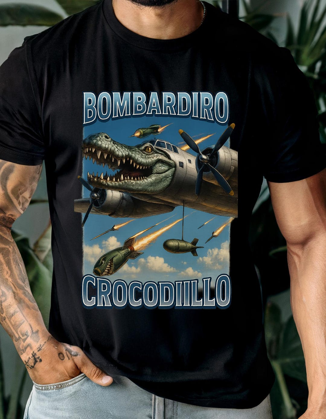 Bombardiro Crocodilo Shirt – Absurd Meme Tee | Viral Tiktok Core ...