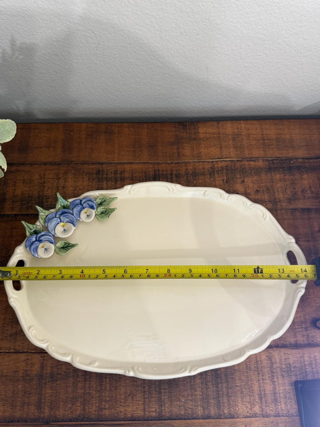 Vintage 1990s Mud Pie Pansy Servingware Set: Floral Tea Time Collection ...