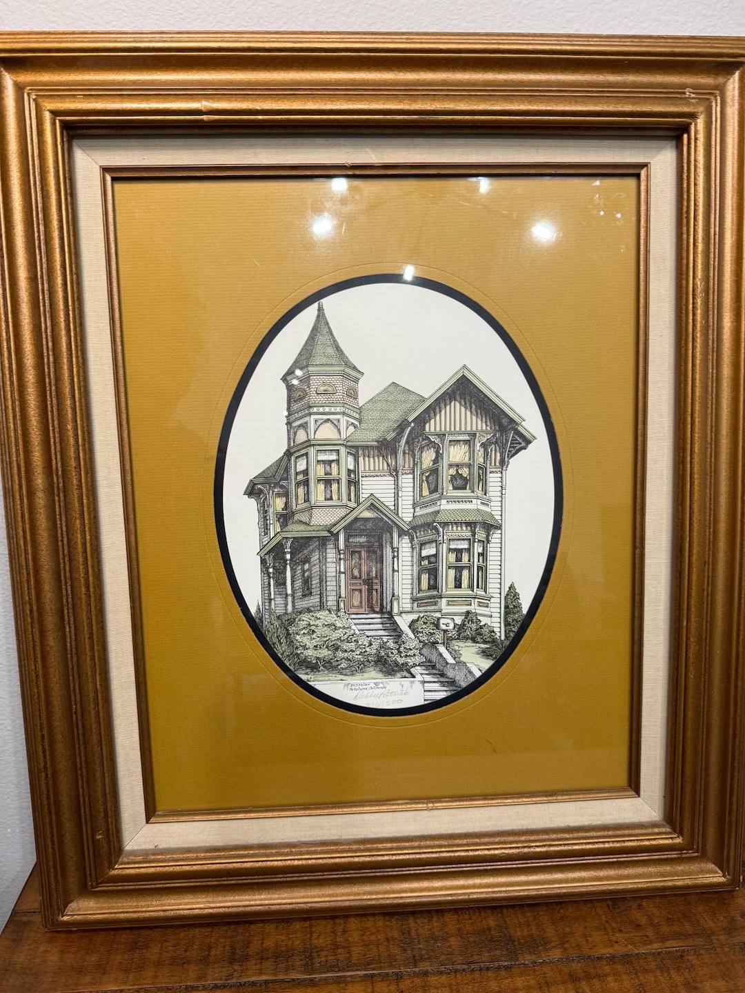 Victorian House Signed Lithograph Print - Etsy