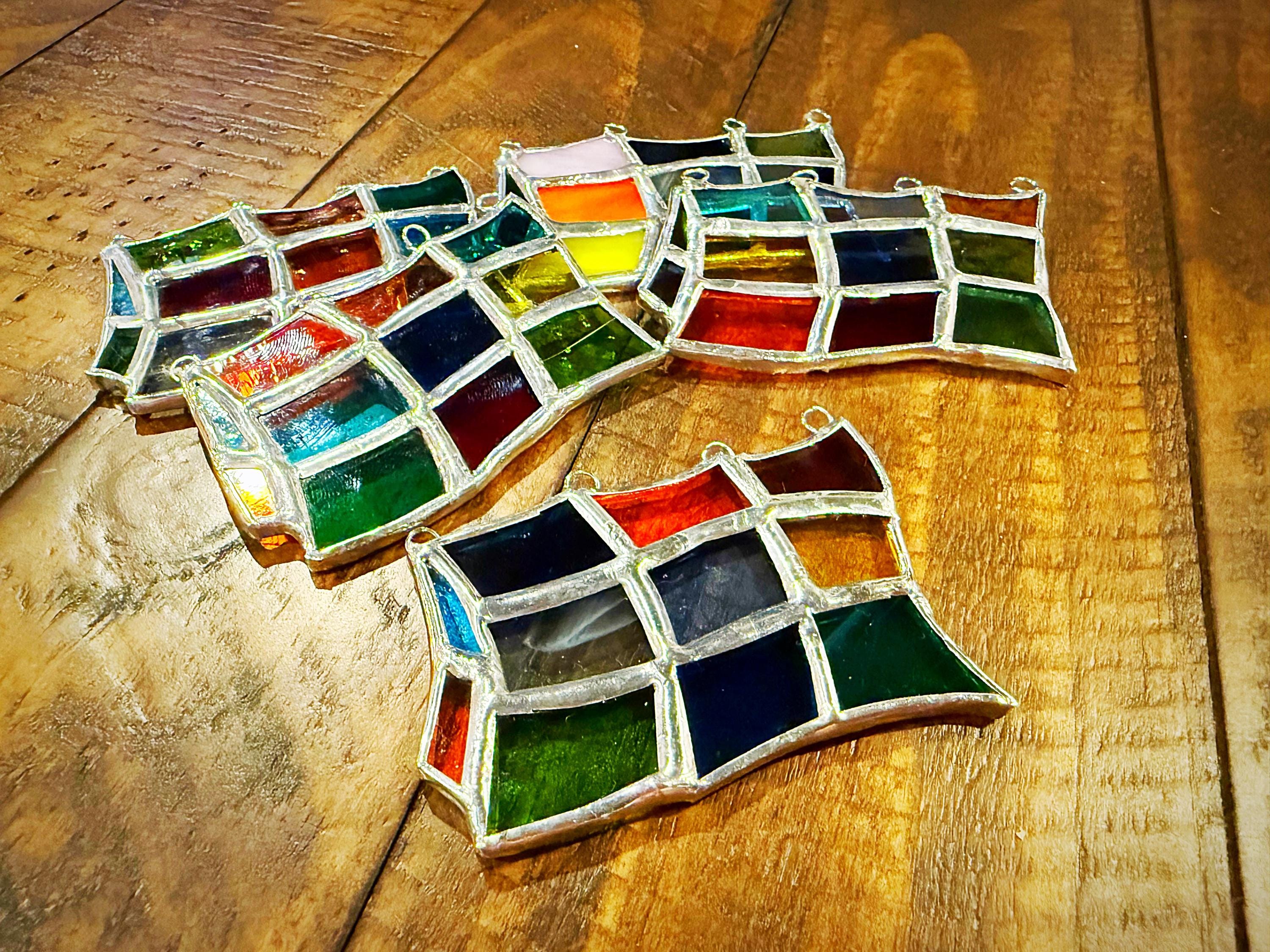 Stained Glass Clothes Line of Quilts Handmade in Newfoundland - Etsy