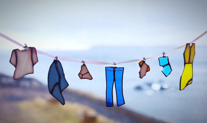 Stained Glass Clothes Line From Newfoundland - Etsy