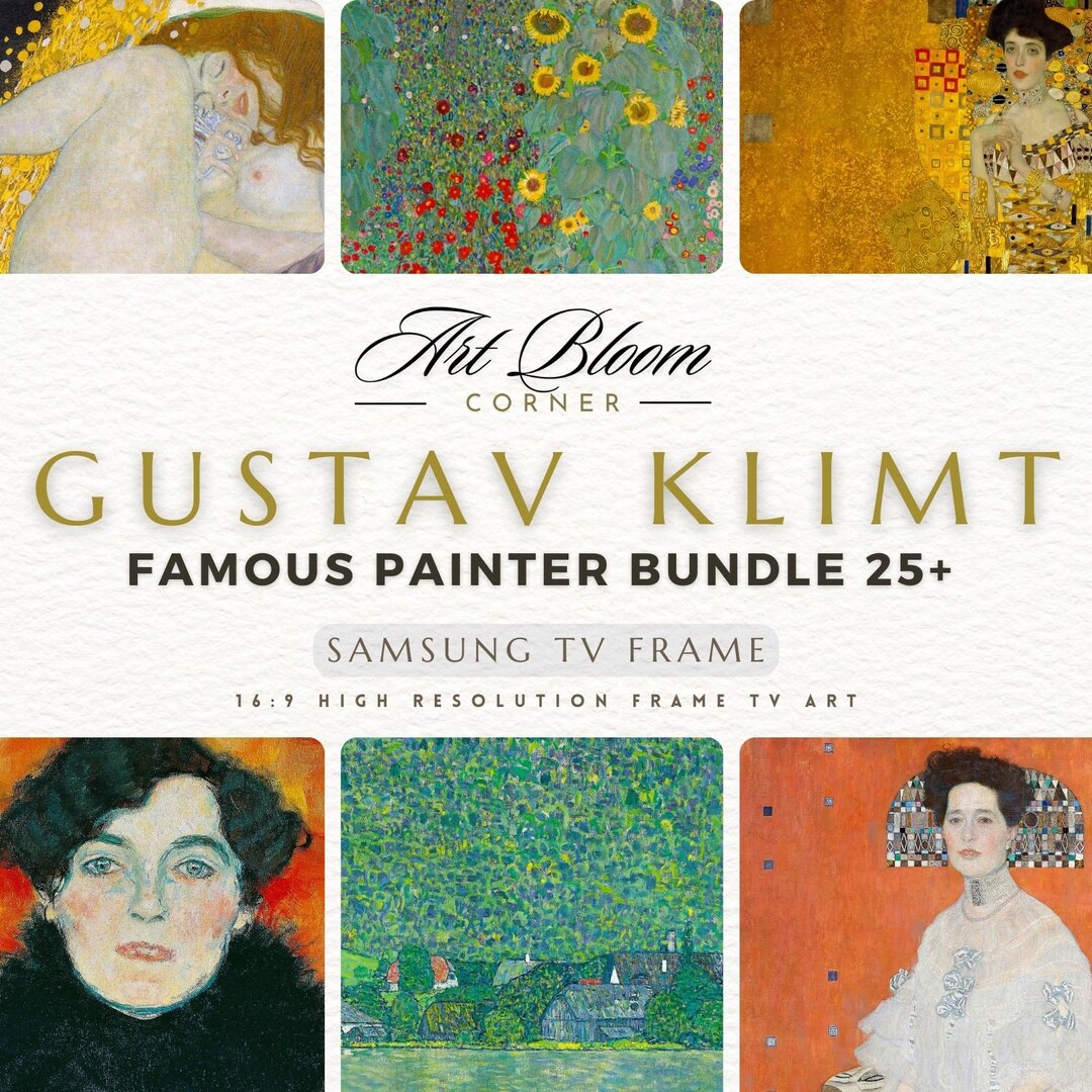 Gustav Klimt | Frame Tv Art Bundle of 25 | 4k Digital Painting Art ...