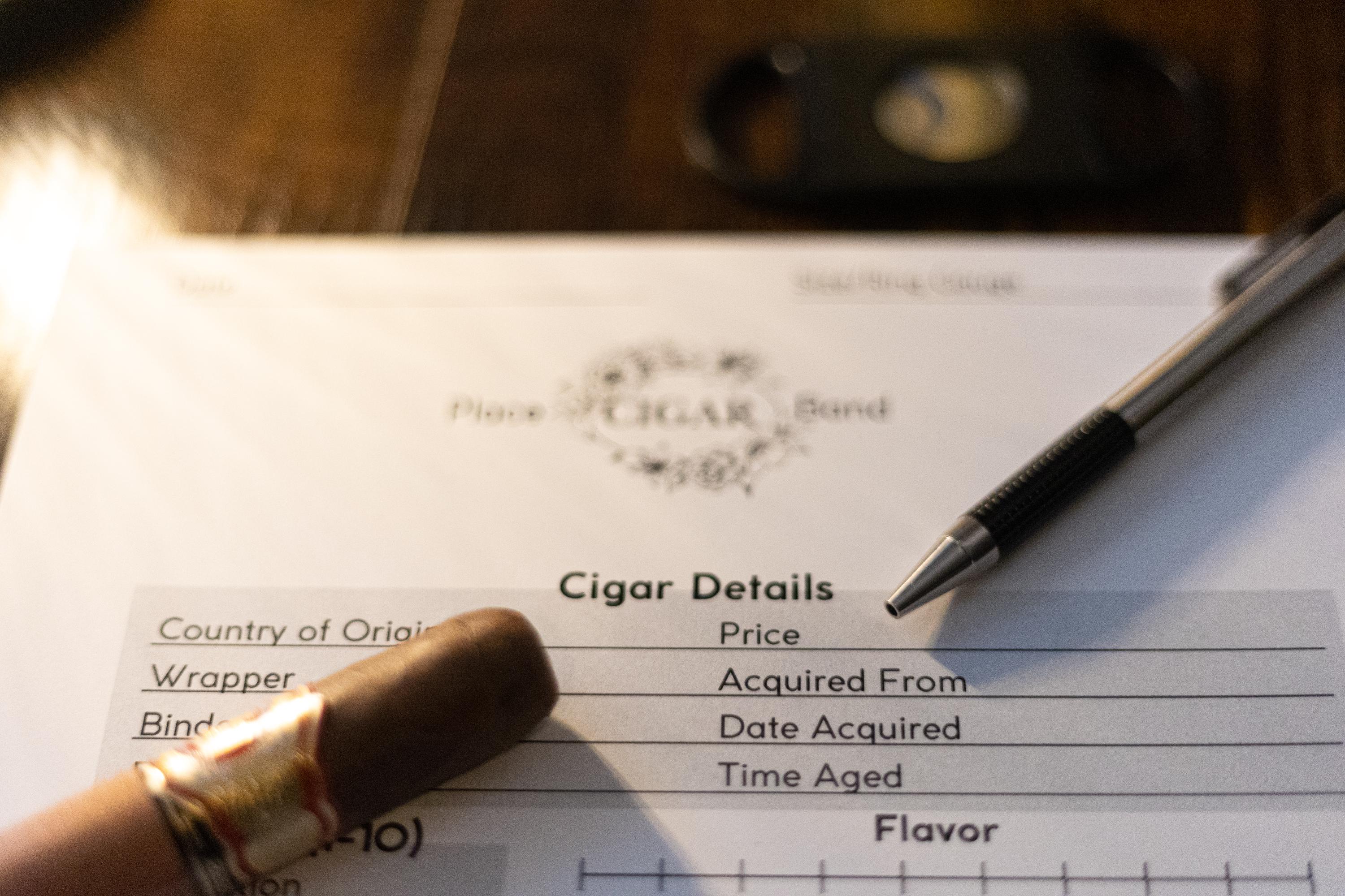 Cigar Tasting Journal Printable Downloadable | Instant Digital Download ...