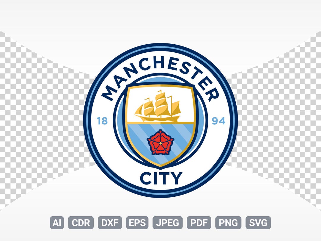 Manchester City FC Logo - Svg, Dxf, Ai, Png, Jpeg, Eps, Pdf - Vector ...
