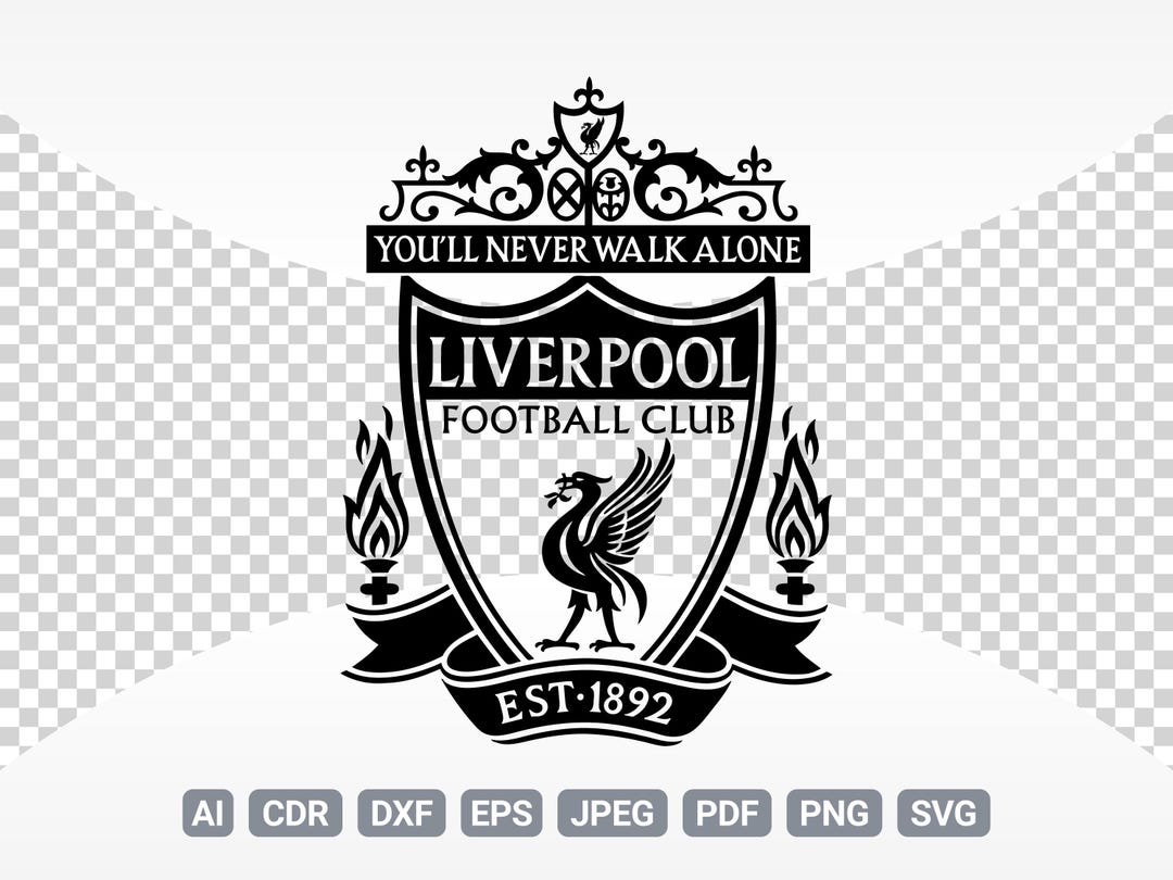Liverpool FC Monochrome Logo - Svg, Dxf, Ai, Png, Jpeg, Eps, Pdf ...