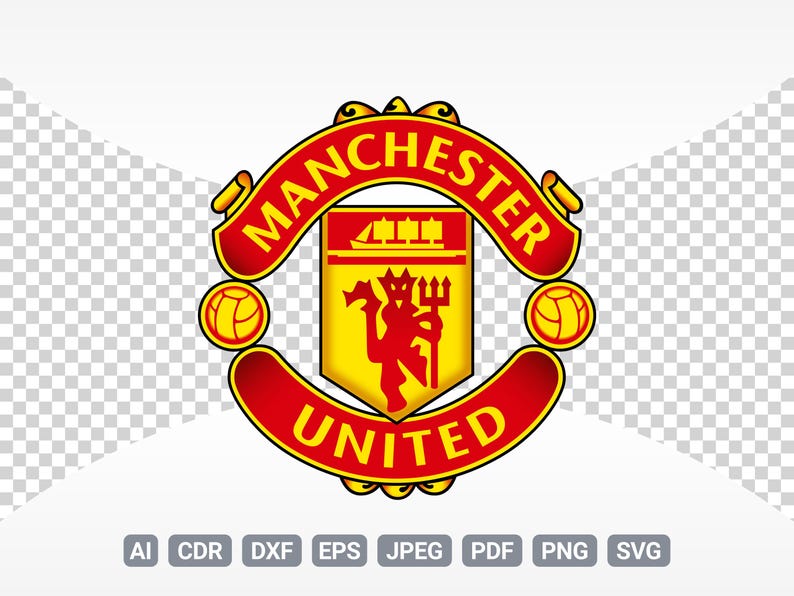 Manchester United FC Logo - Svg, Dxf, Ai, Png, Jpeg, Eps, Pdf - Vector ...