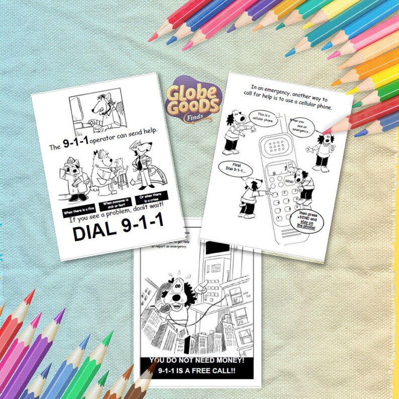 911 Adventures Coloring & Activity Book | Firefighter Police Rescue ...