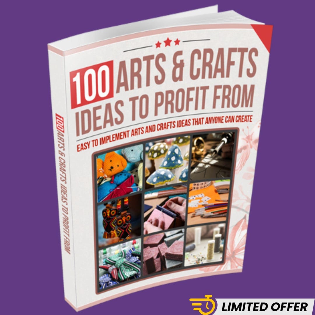100 Arts & Crafts Ideas Ebook + Sales Funnel (PLR / Digital Download ...